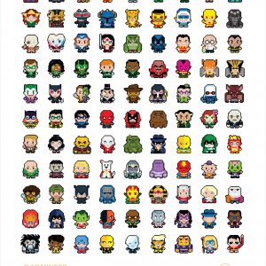 8-Bit Stylization DC Comics Poster - Hallmark Corporate